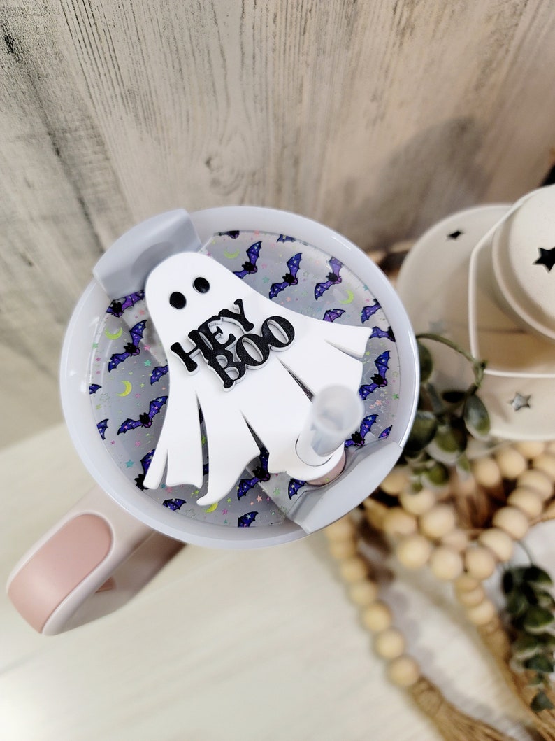 Halloween Stanley Cup Topper, Hey Boo, Stanley 40oz, Stanley 30oz - Etsy