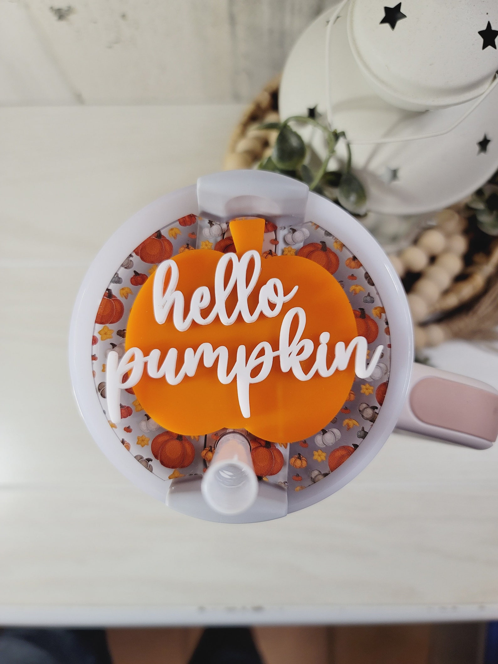 Hello Pumpkin Stanley Cup Topper, Fall, 40oz, 30oz, - Etsy