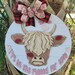 Valentine's Day Door Hanger, Highland Cattle, Farmhouse Decor, SVG ...