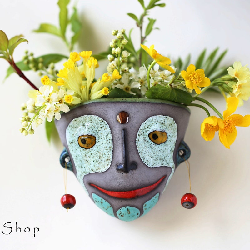 Square Metal Wall Planter - Etsy