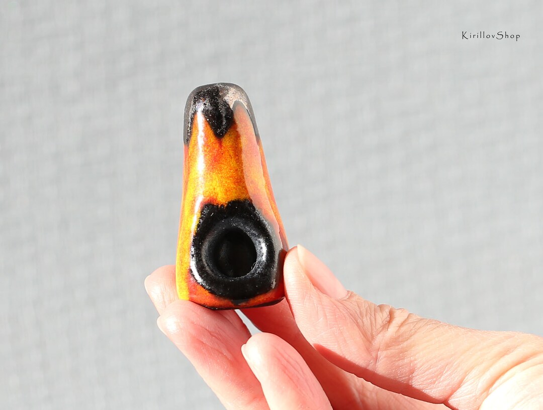 Smoking Pipe Mini Pipe Handmade Ceramic Red Smoking Pipe - Etsy