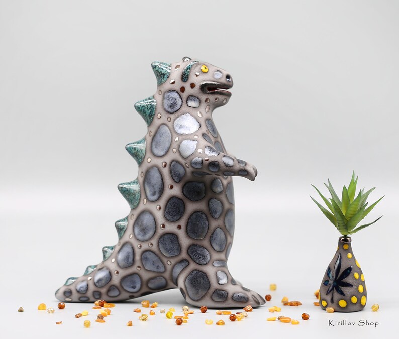 Ceramic Sculpture Art Handmade Dinosaur Decoration MADE TO ORDER - Etsy