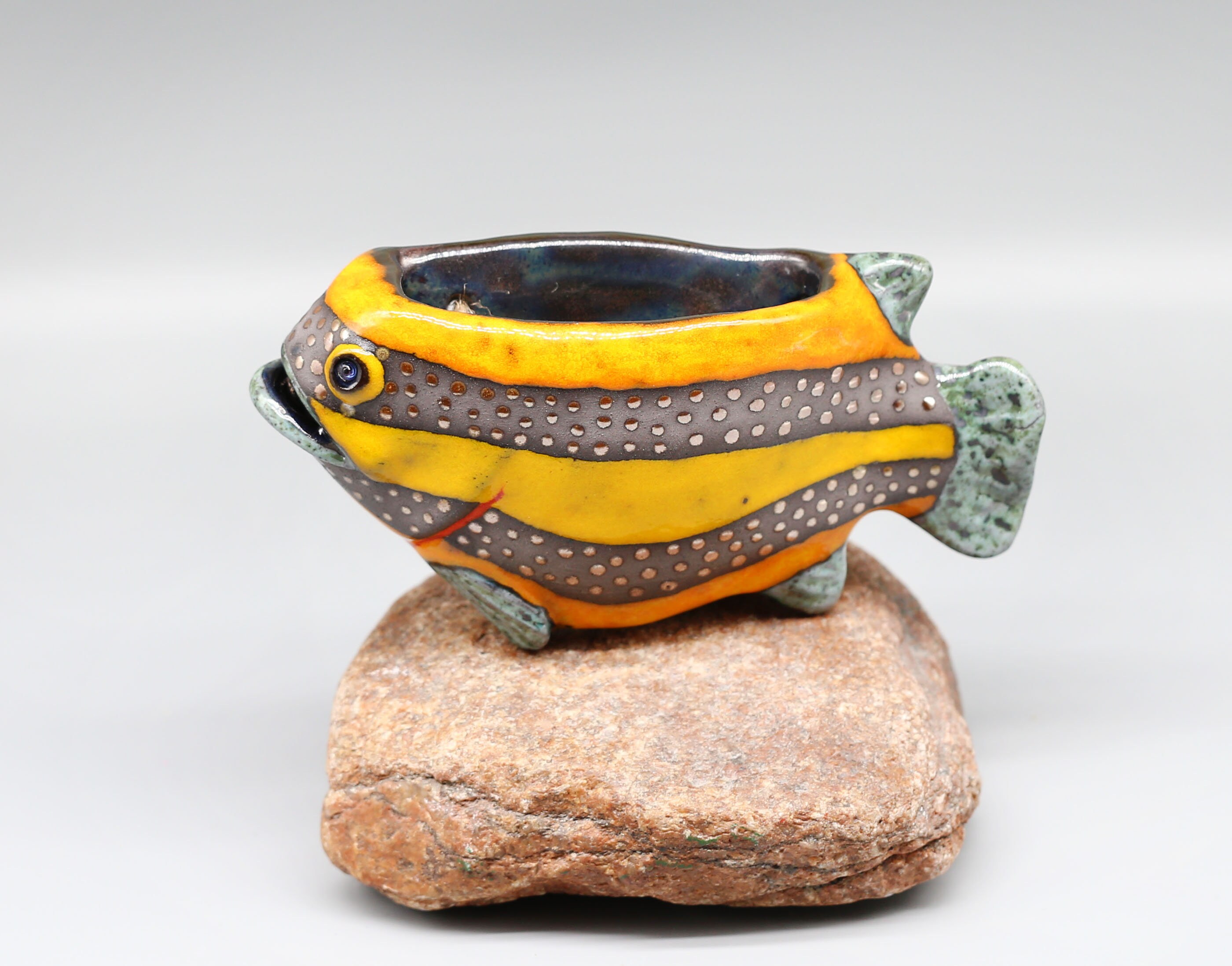 Creative Ceramic Fish Wall Hanging, Handmade Vase Art - MADE TO ORDER ...