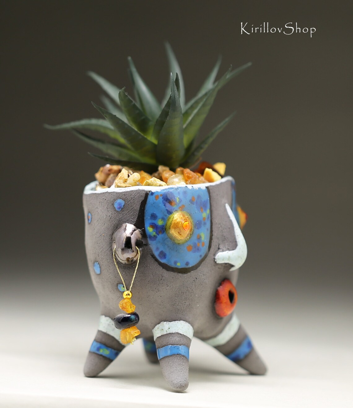 Small face flower pot Head planter pot Succulent or cactus | Etsy