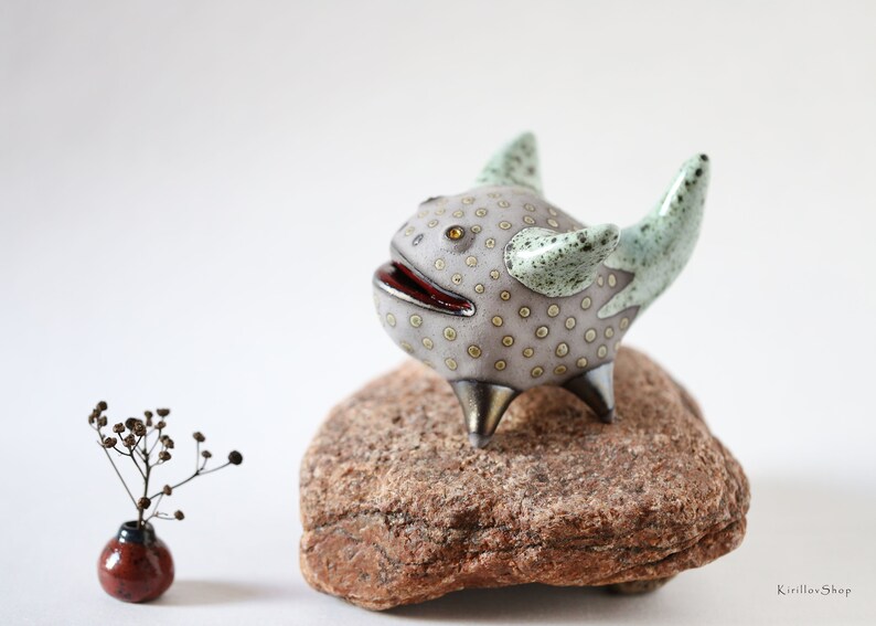 Ceramic Fantasy Creature Sculpture Table Decoration Unique - Etsy