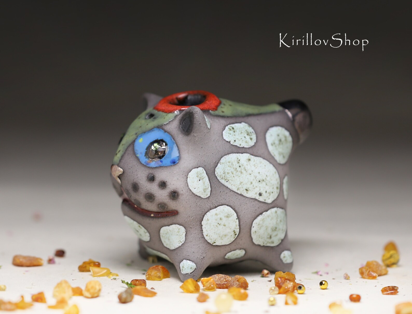 Animal Smoking Pipe Handmade Ceramic Cat Pipe Unique Gift - Etsy
