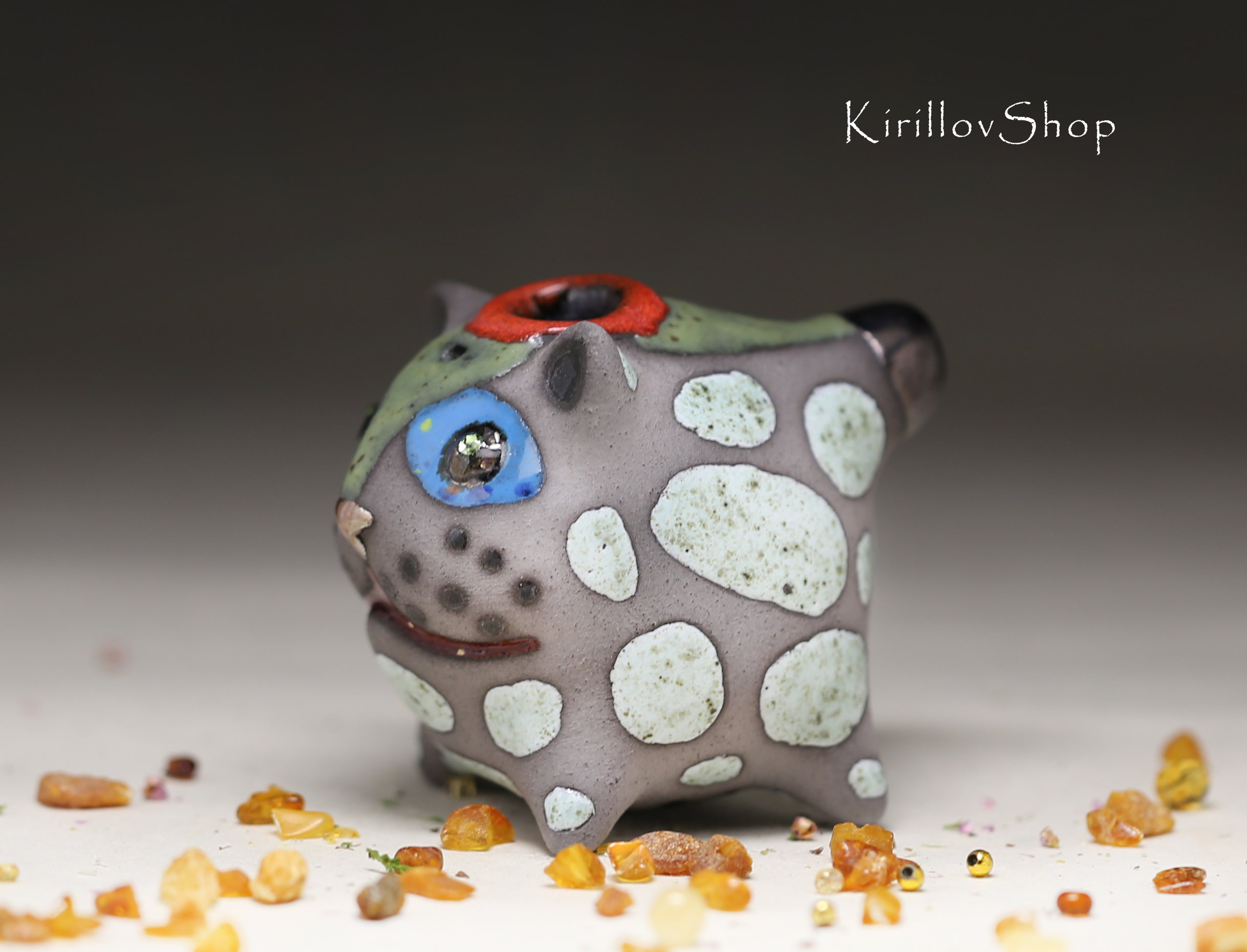 Animal Smoking Pipe Handmade Ceramic Cat Pipe Unique Gift | Etsy