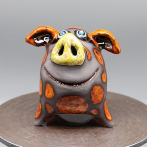 Handmade Ceramic Pig Figurine: Rustic Farmhouse Pottery Decor - MADE TO ...