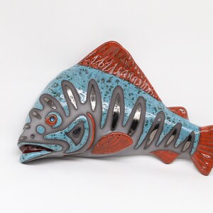 Ceramic Fish Wall Decor, Handmade Art, Fisherman Gift, Home Decor, MADE ...