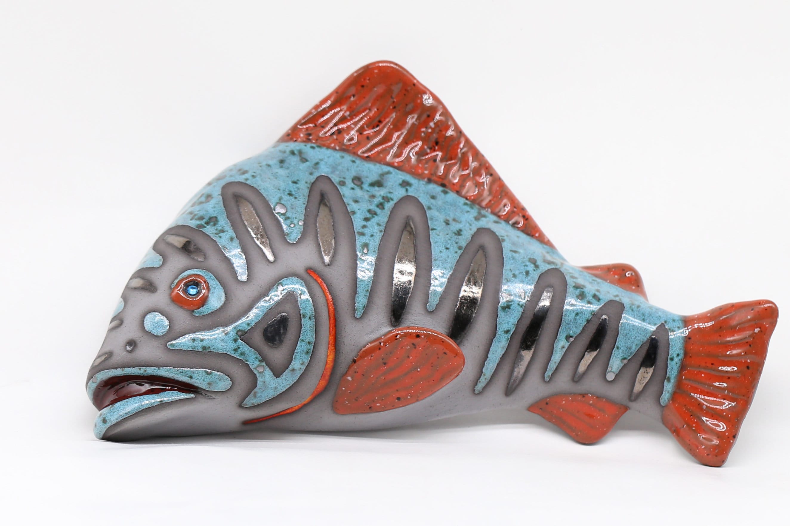 Ceramic Fish Wall Decor, Handmade Art, Fisherman Gift, Home Decor, MADE ...