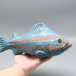 Ceramic Fish Wall Decor, Handmade, Fisherman Gift, Home Decor, Clay Art ...