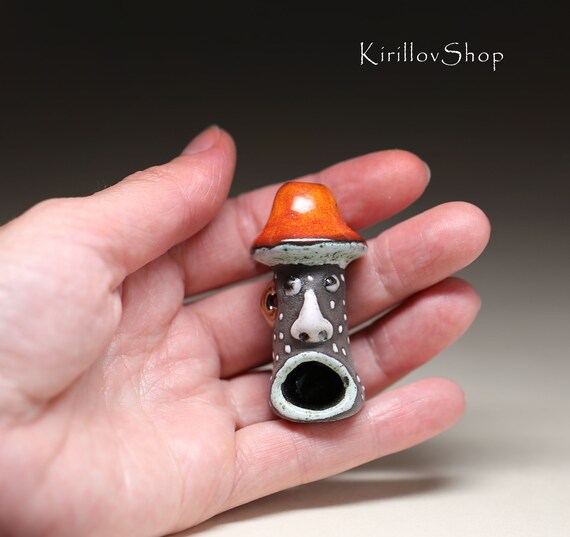 Unique Smoking Pipe Handmade Mini Ceramic Pipe Smoker Gift | Etsy