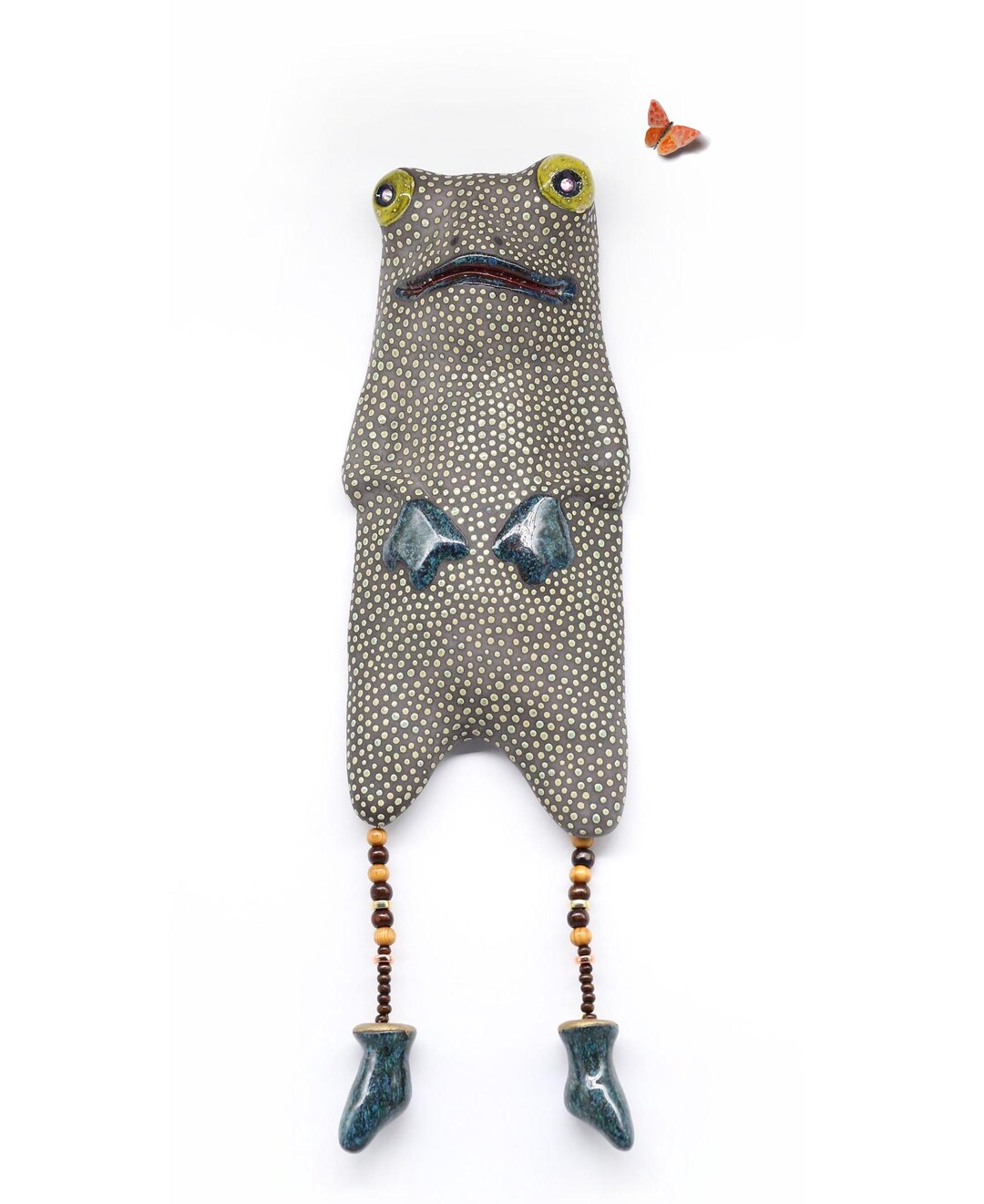 Handmade Ceramic Frog Wall Hanging: Eco-style Decor, MADE TO ORDER! - Etsy