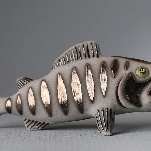 Clay Fish Sculpture - Etsy