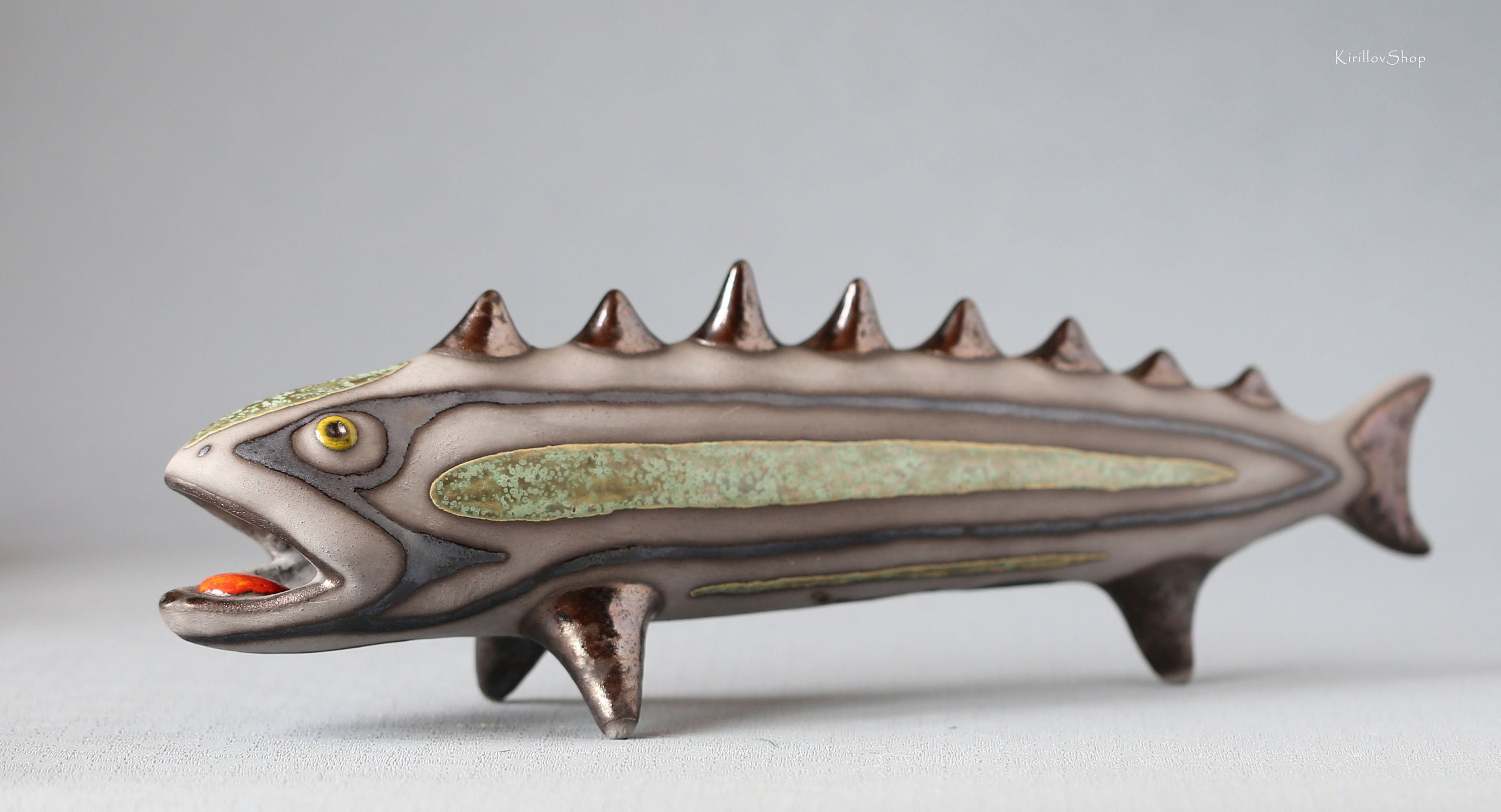 Fish Art Sculpture Ceramic Modern Figurine Table Decor - Etsy UK