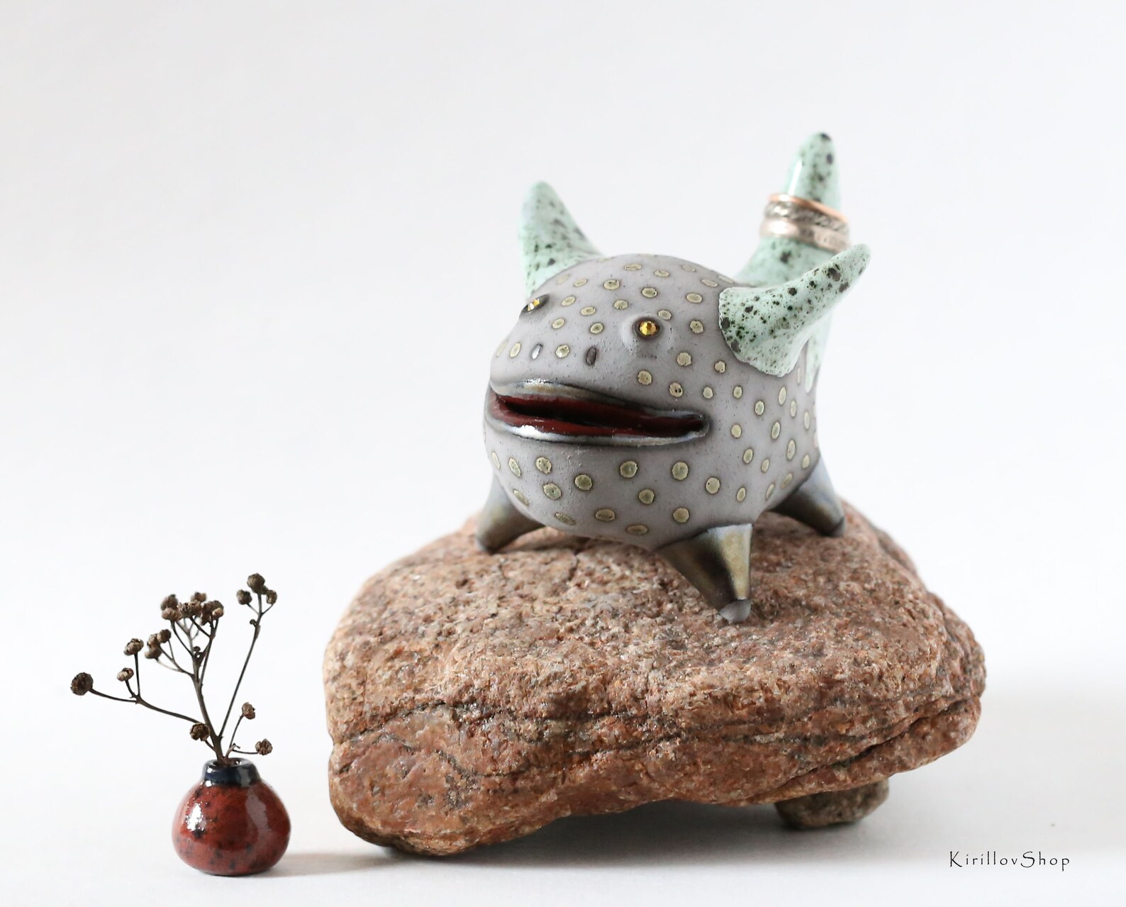 Ceramic Fantasy Creature Sculpture Table Decoration Unique - Etsy