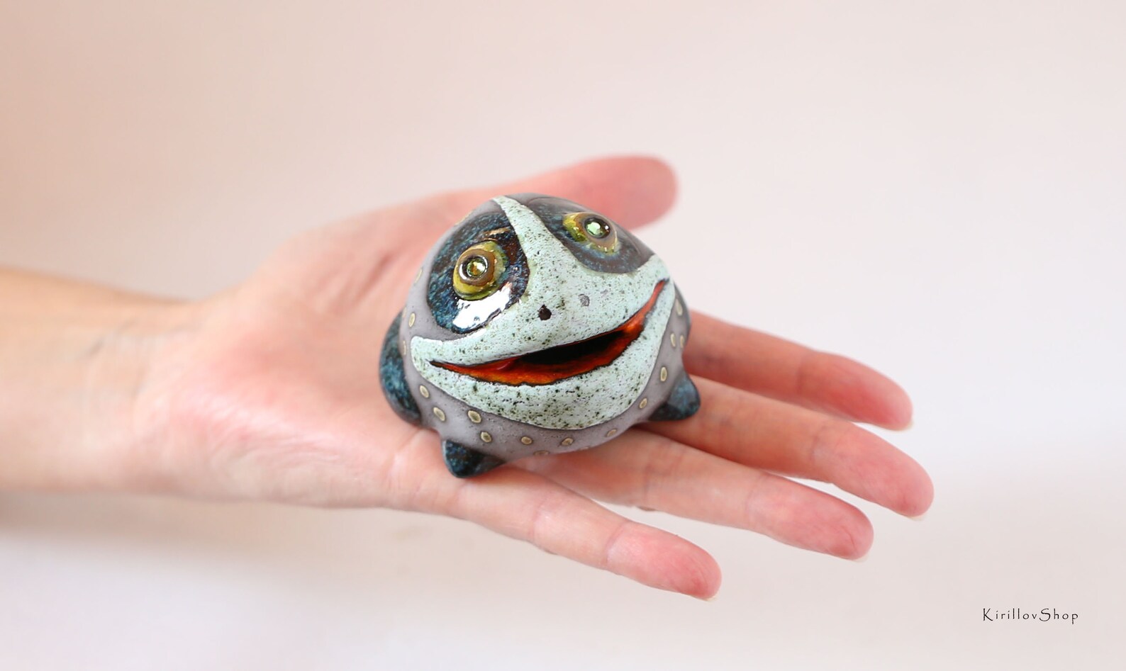 Ceramic Sculpture Frog Handmade Small Toad Figurine Frog - Etsy