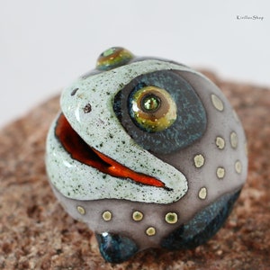 Ceramic Sculpture Frog, Handmade Small Toad Figurine, Frog Gift ...