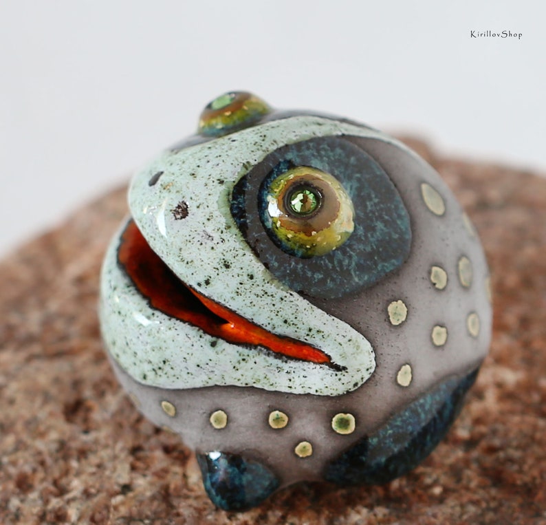 Ceramic Sculpture Frog, Handmade Small Toad Figurine, Frog Gift ...