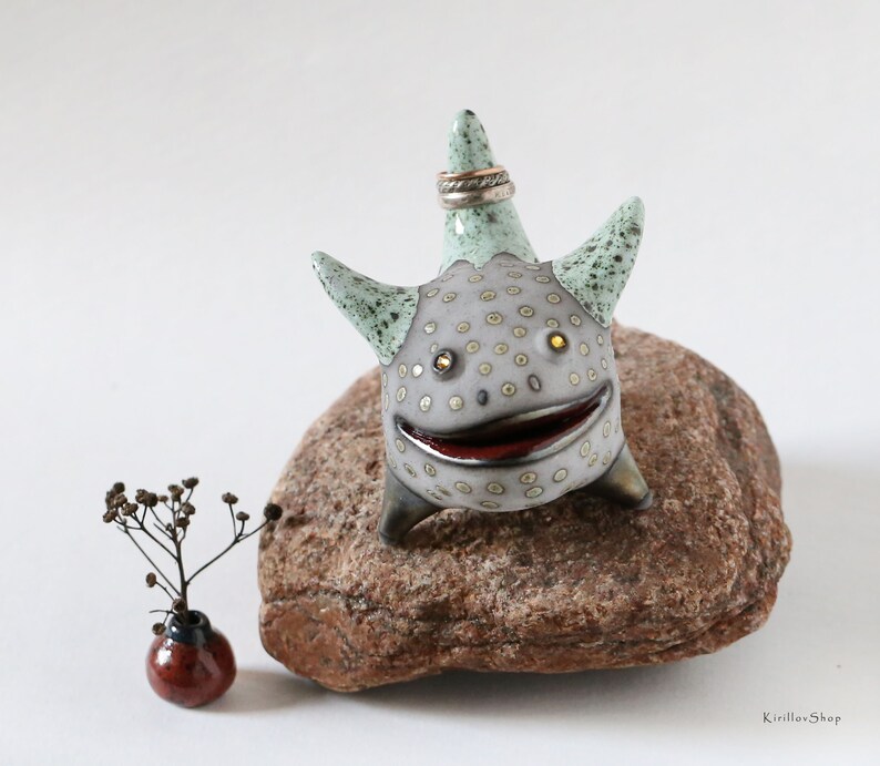 Ceramic Fantasy Creature Sculpture Table Decoration Unique | Etsy