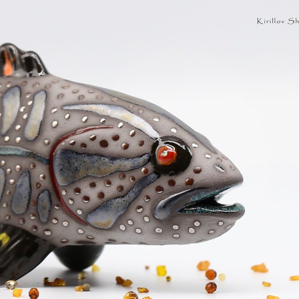 Clay Fish Sculpture - Etsy