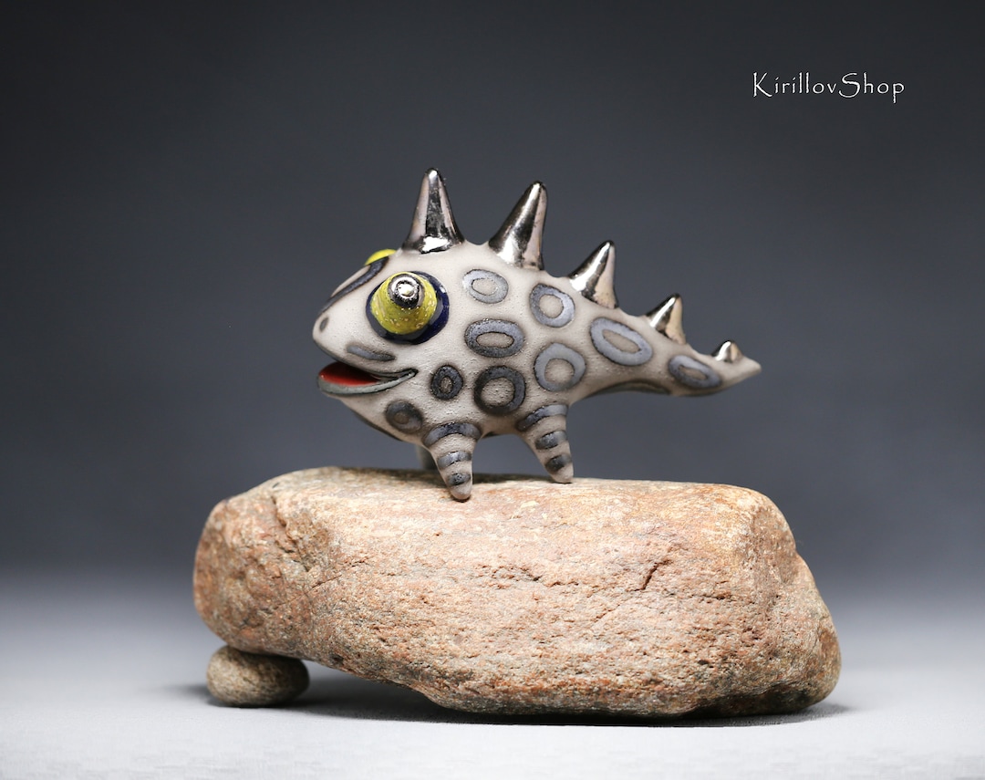 Ceramic Table Sculpture: Handmade Fantasy Creature Figurine, MADE TO ...