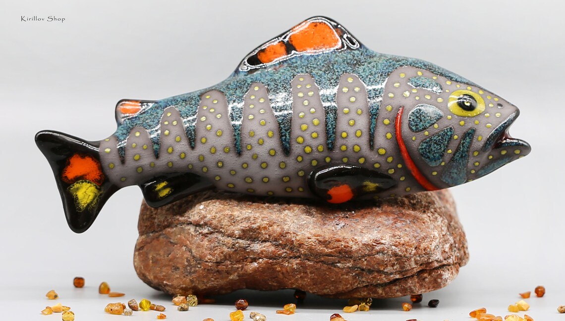 Ceramic Fish Wall Decor Handmade Fisherman Gift Home Decor - Etsy