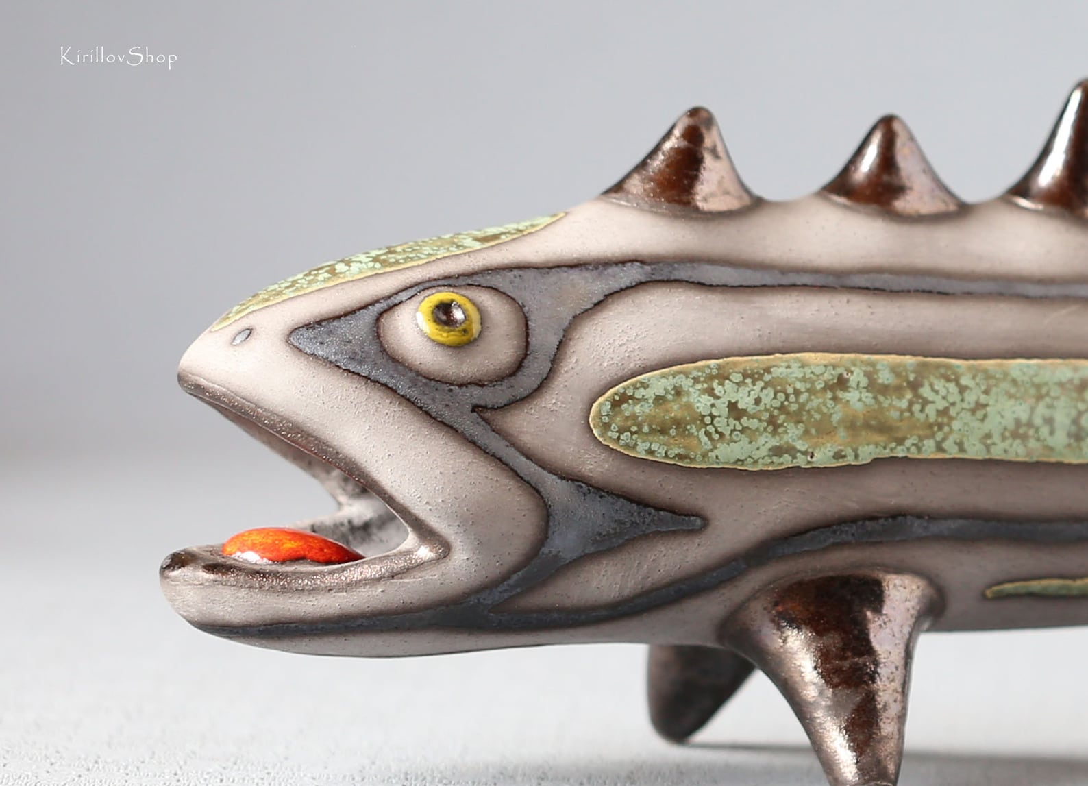 Fish Art Sculpture Ceramic Modern Figurine Table Decor - Etsy UK