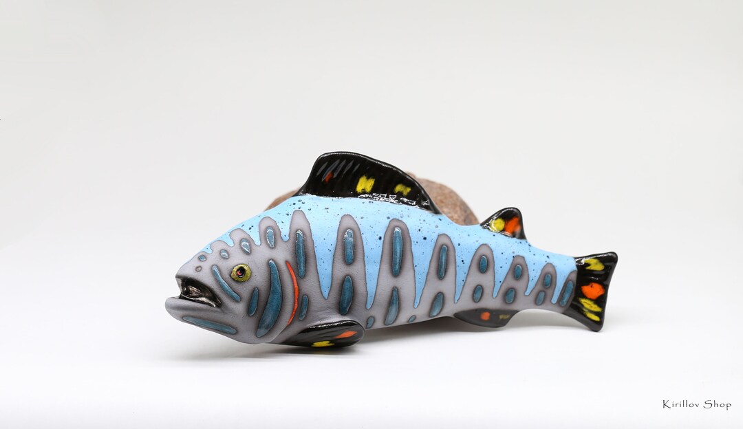 Ceramic Fish Wall Decor, Handmade, Fisherman Gift, Home Decor, MADE TO ...