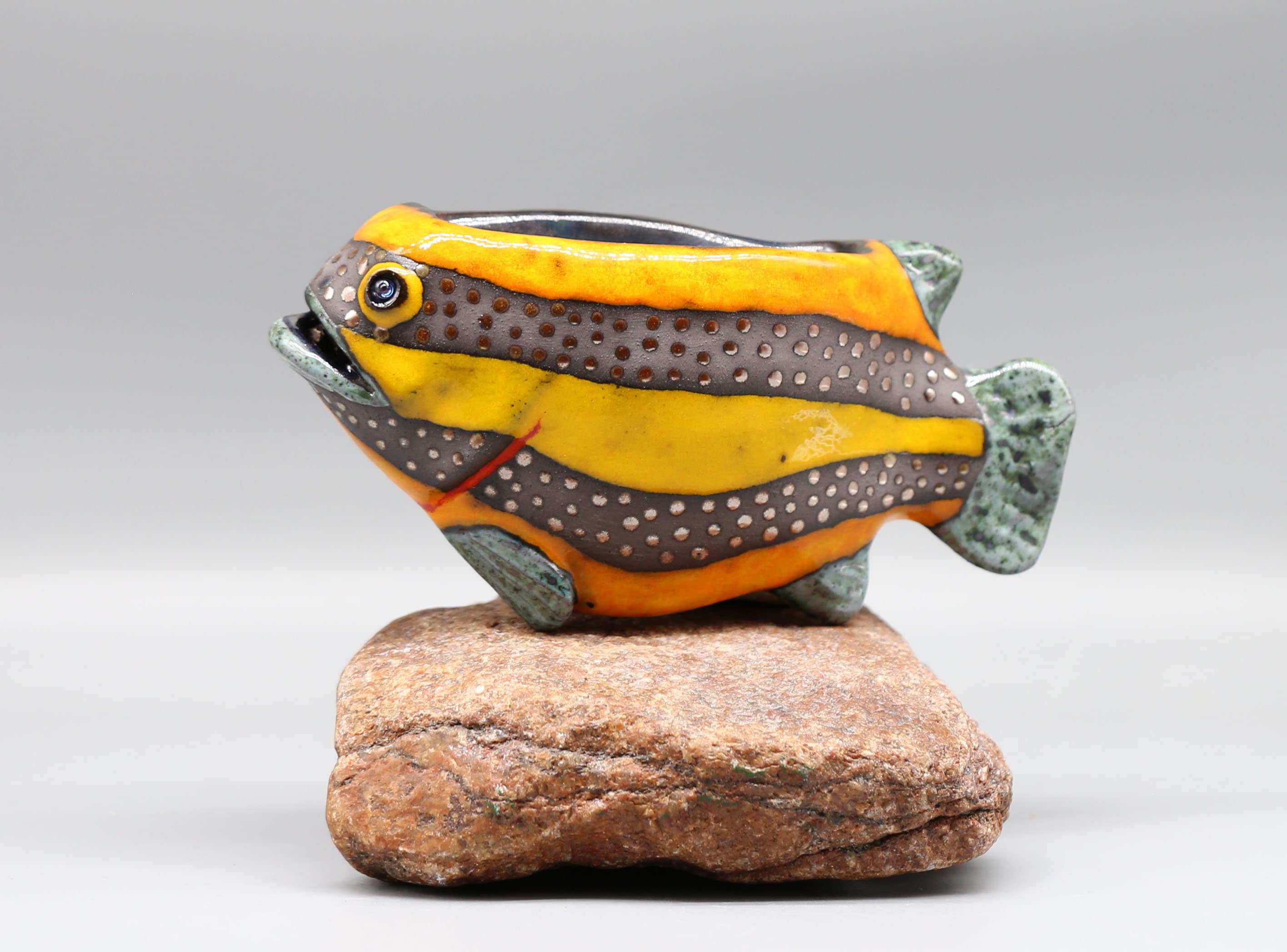 Creative Ceramic Fish Wall Hanging, Handmade Vase Art - MADE TO ORDER ...
