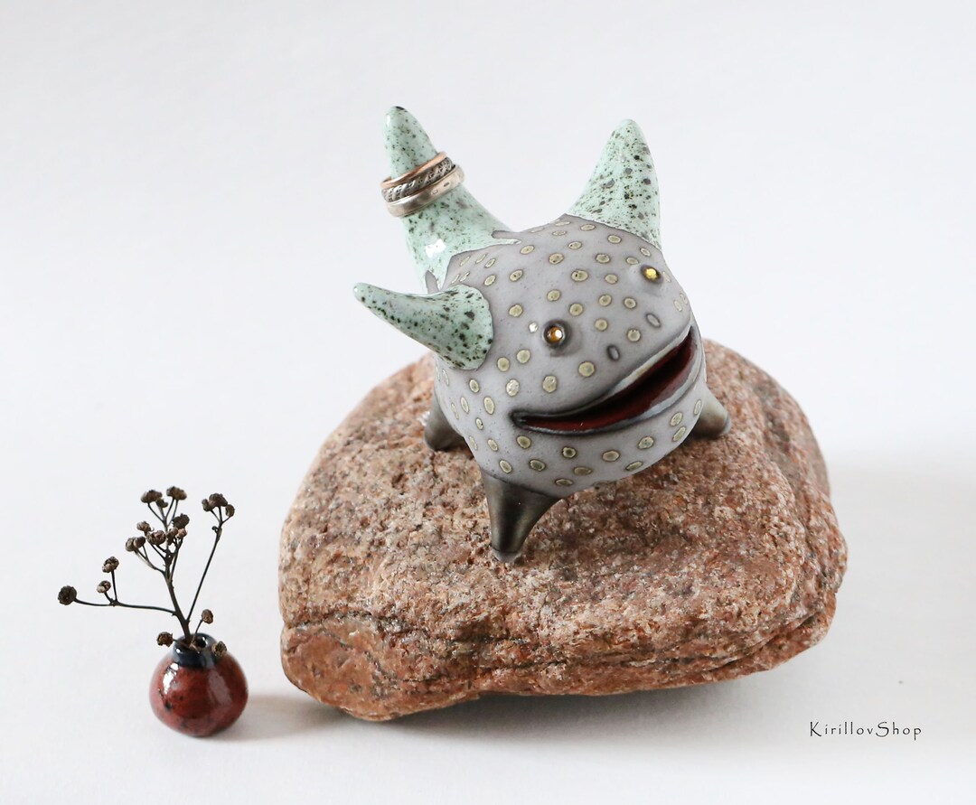 Ceramic Fantasy Creature Sculpture Table Decoration Unique - Etsy