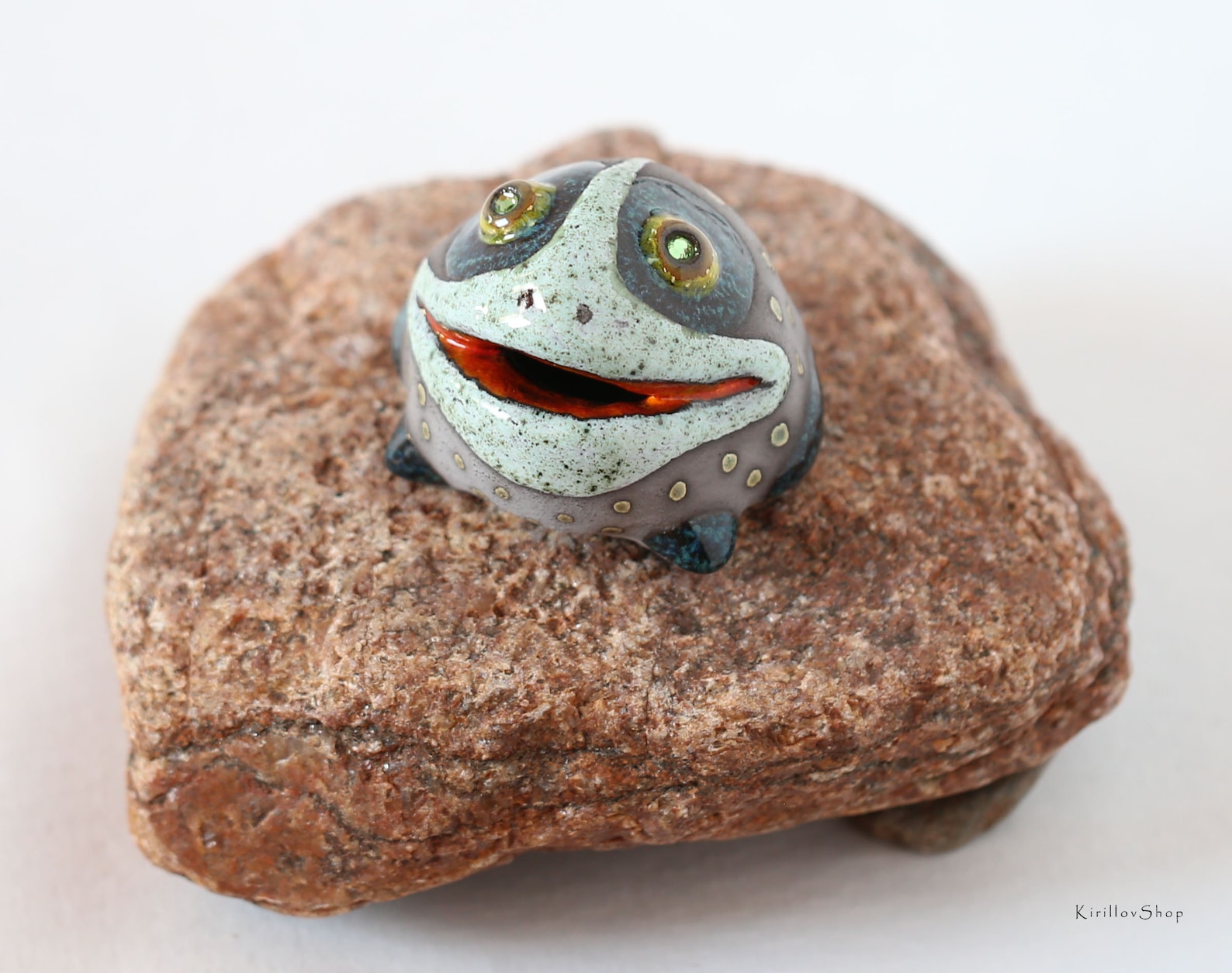 Ceramic Sculpture Frog Handmade Small Toad Figurine Frog - Etsy