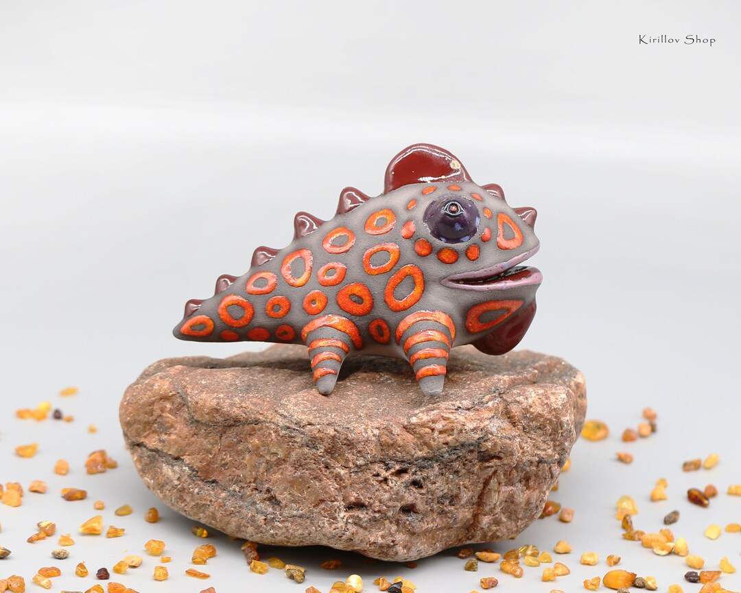Handmade Ceramic Chameleon Sculpture: Modern Table Figurine - MADE TO ...