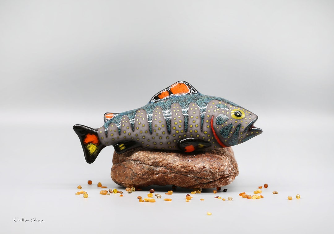 Ceramic Fish Wall Decor, Handmade, Fisherman's Gift, Home Decor, Clay ...