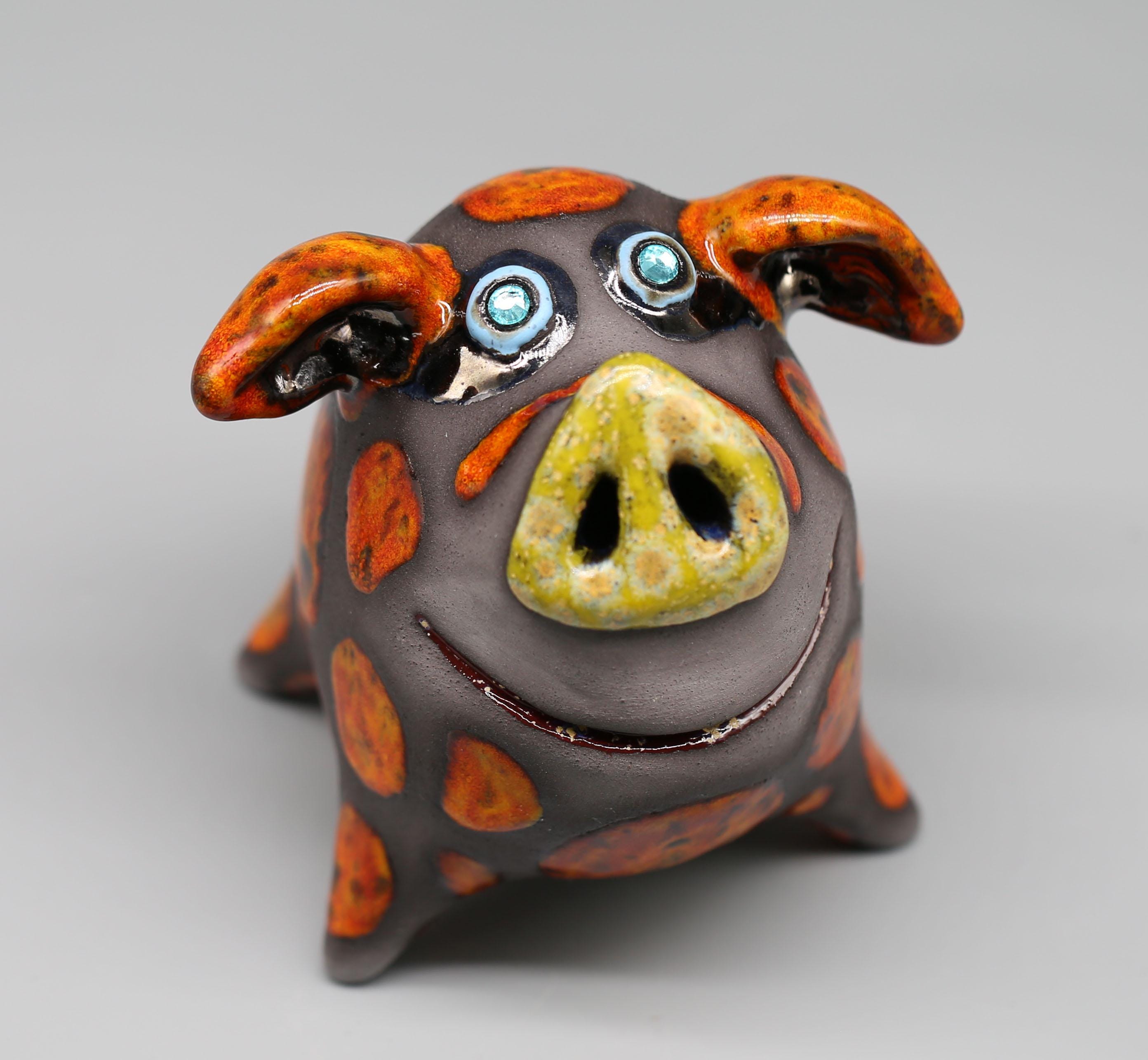 Handmade Ceramic Pig Figurine: Rustic Farmhouse Pottery Decor - MADE TO ...