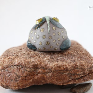 Ceramic Sculpture Frog, Handmade Small Toad Figurine, Frog Gift ...