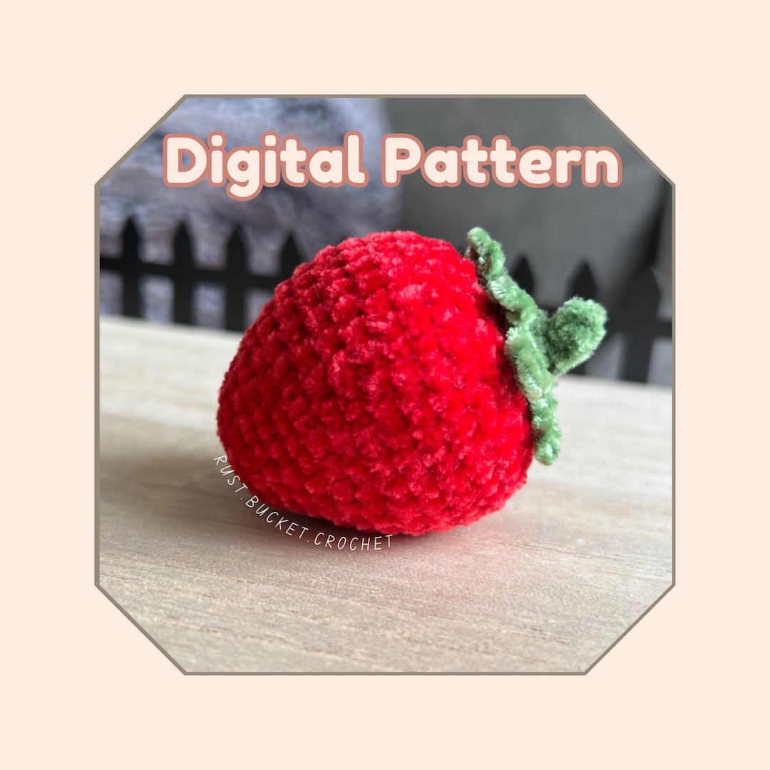 Red Strawberry Crochet Pattern - Etsy