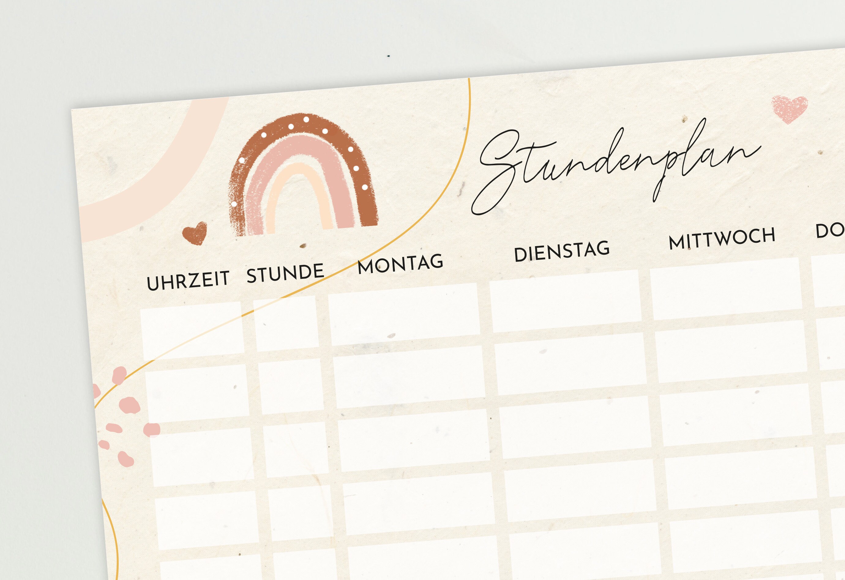 Personalized Timetable / Girls Timetable / Printable Timetable ...