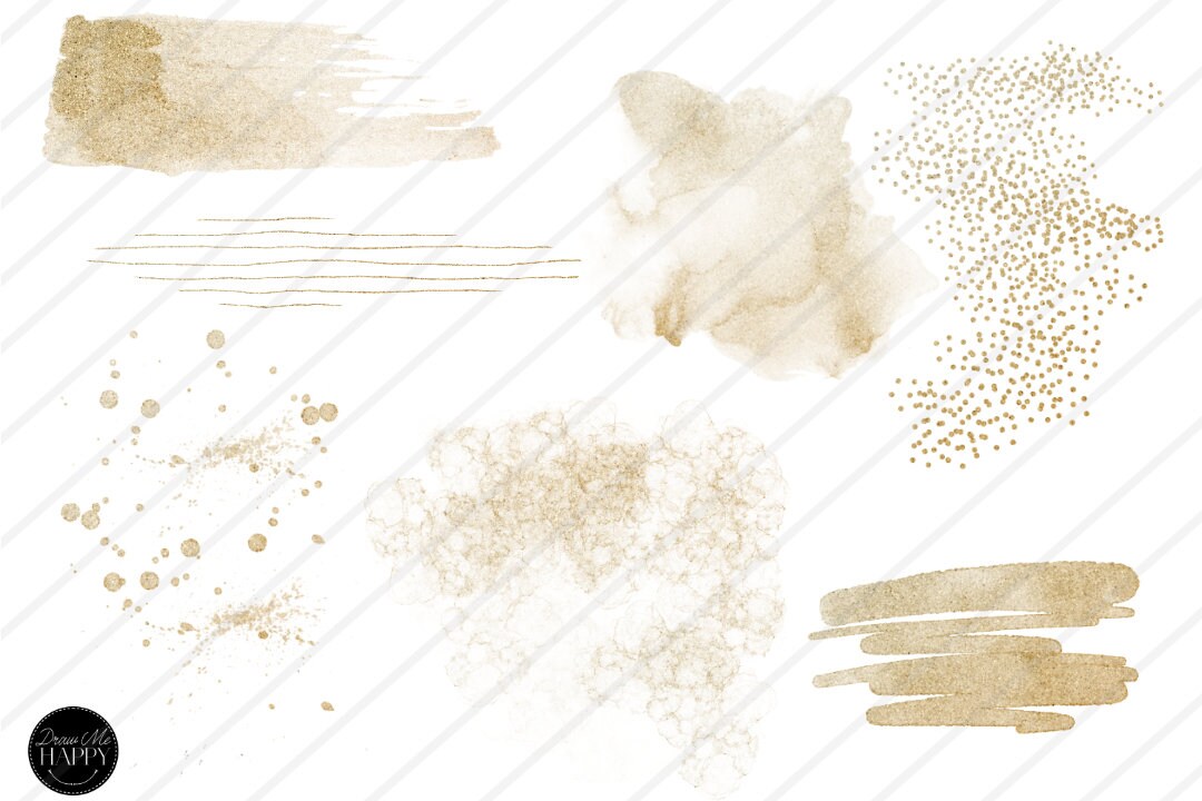 Beige Watercolor Splash, Beige Logo, Watercolor Design Elements, Tan ...