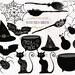 Witch Broom Png, Halloween Clipart, Witch Hat Clipart, Bat Clipart ...