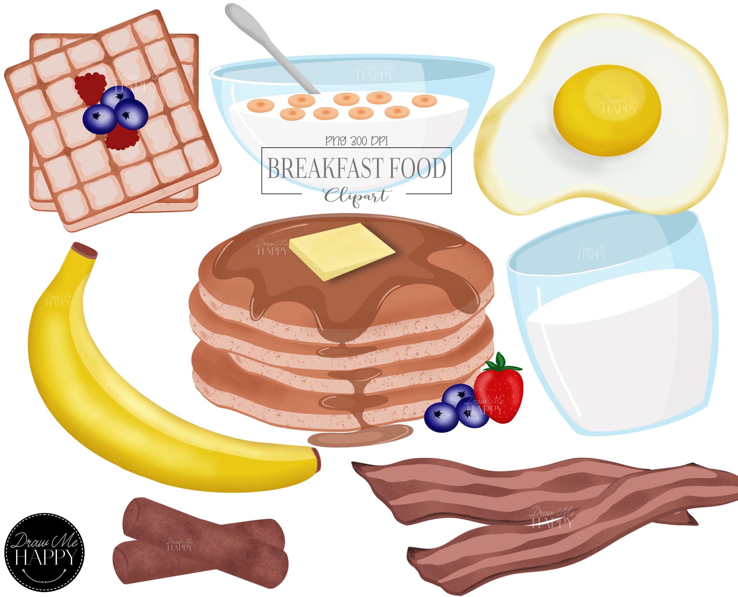 Free Clipart Pancakes Breakfast