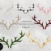 Christmas Antler Clipart, Antler Clipart, Plaid Christmas Clipart ...