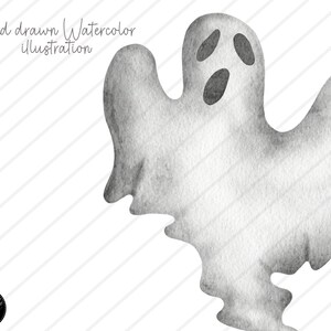 Watercolor Ghost Clipart, Ghost Clipart, Halloween Clipart, Ghosts ...