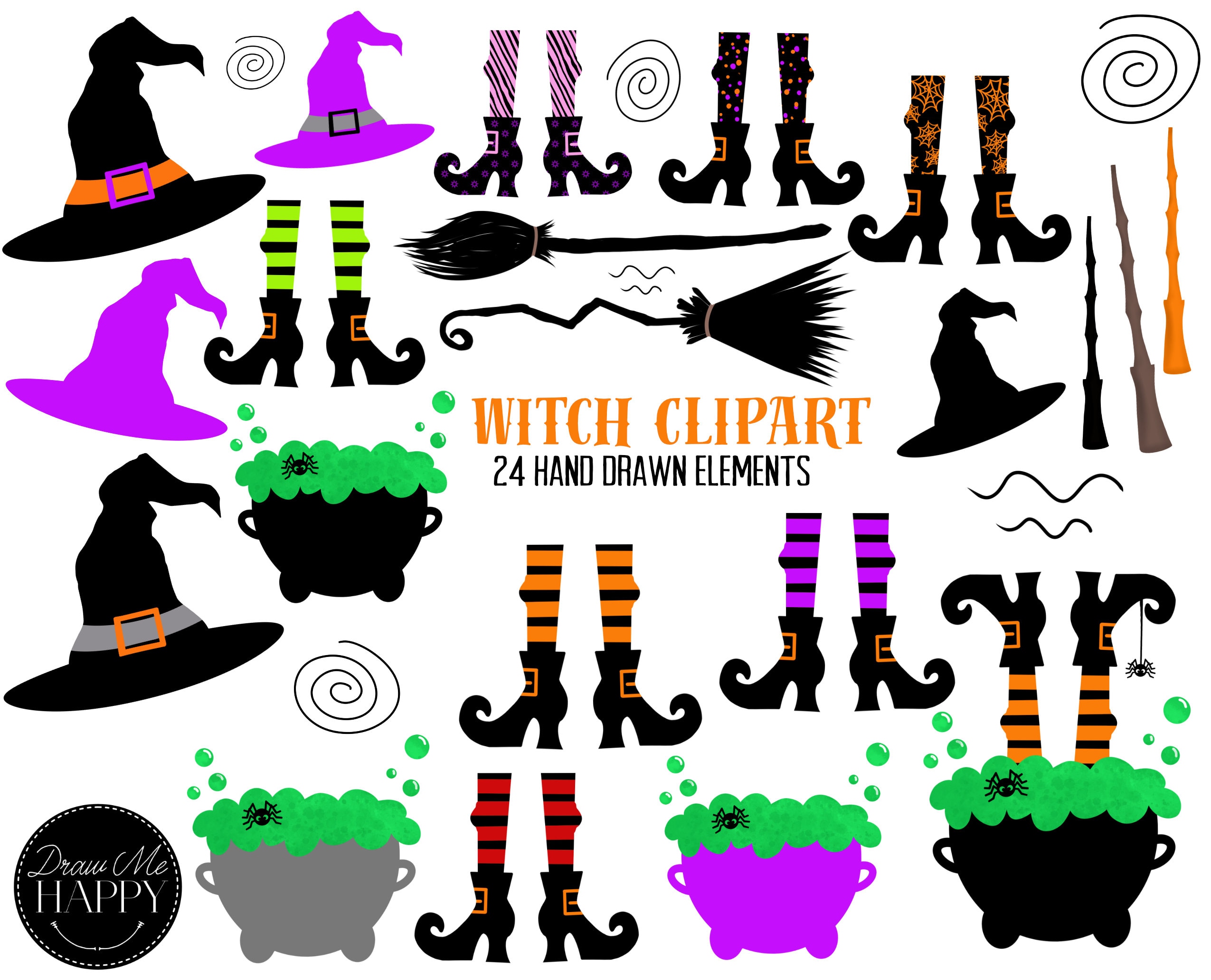 Witch Legs Clipart, Witches Legs Cauldron, Witches Legs Clipart, Witch ...