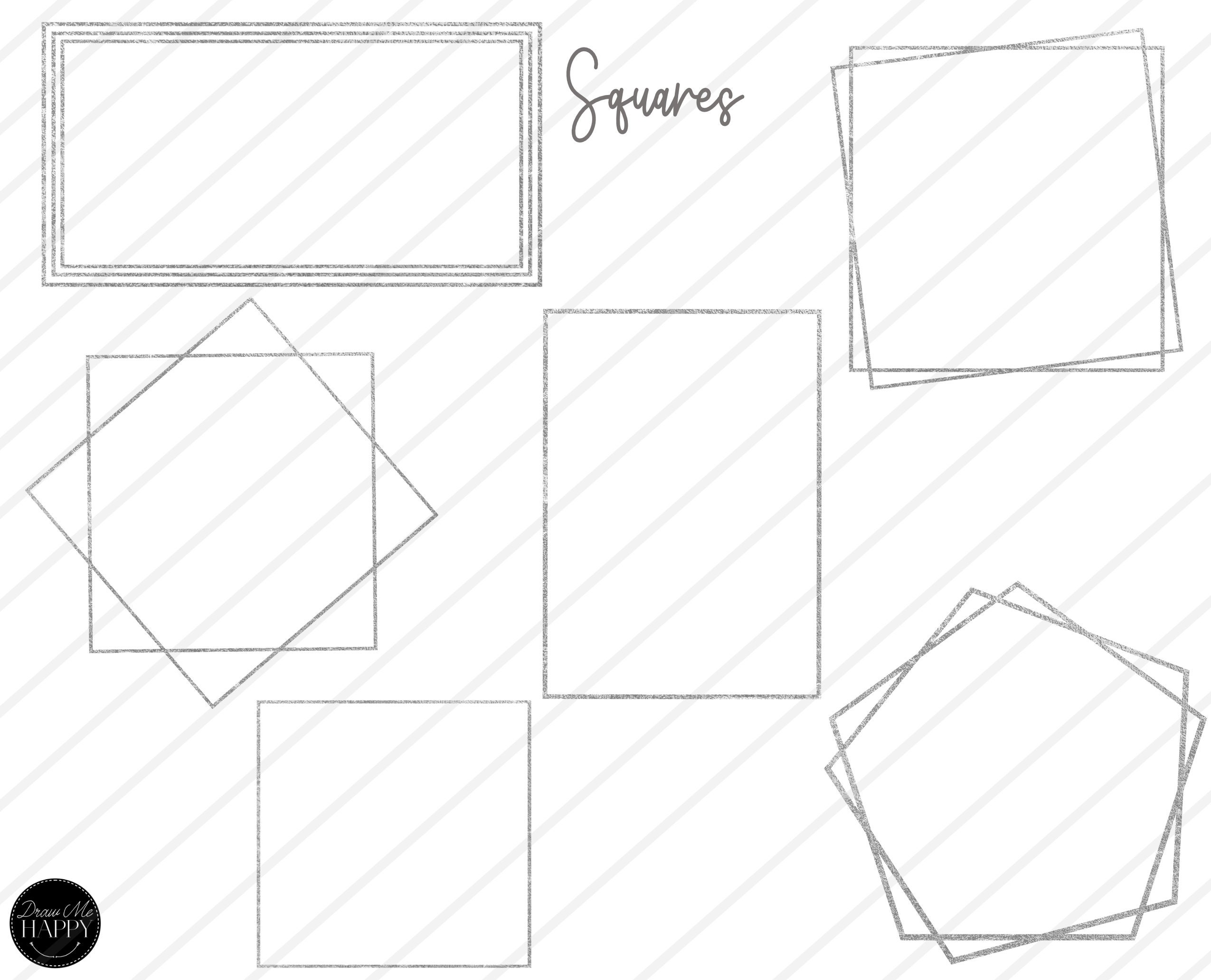 Silver Design Elements Silver Designs Metallic Clipart - Etsy