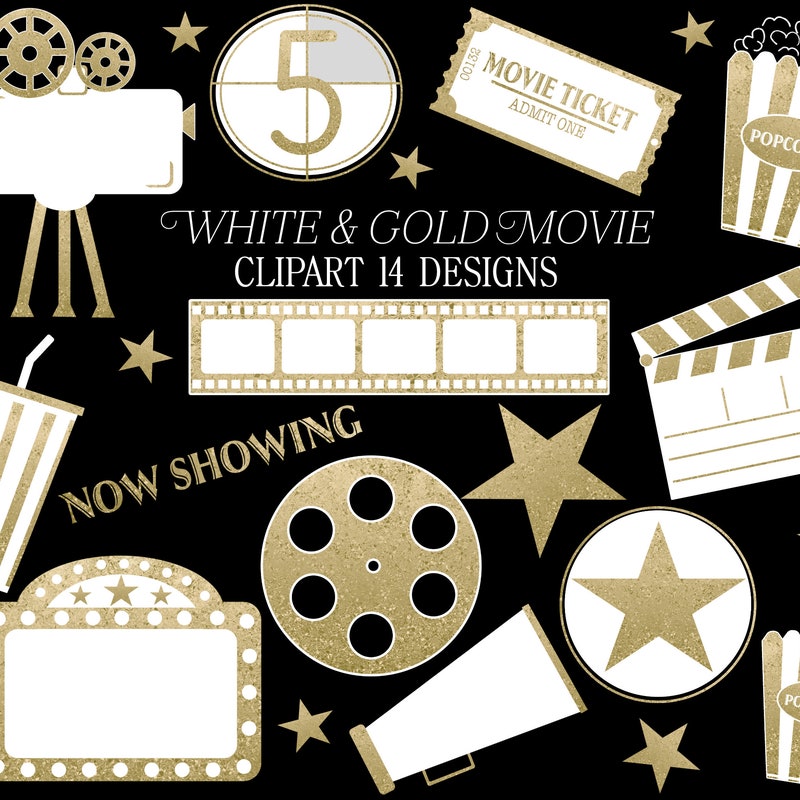 Movie Clip Art - Etsy