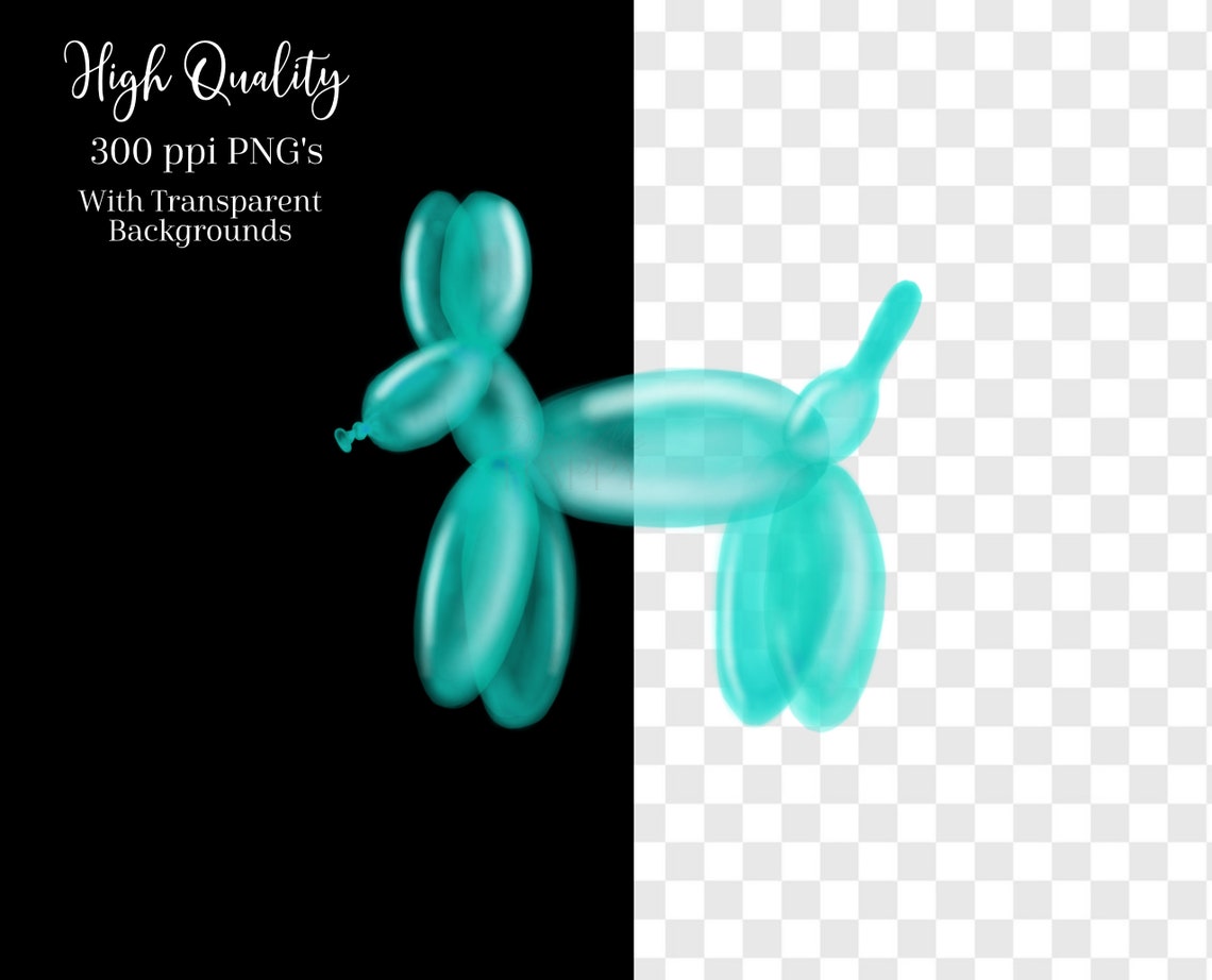 Balloon Animals Clipart, Balloon Animal Dog, Balloon Clipart, Balloon ...