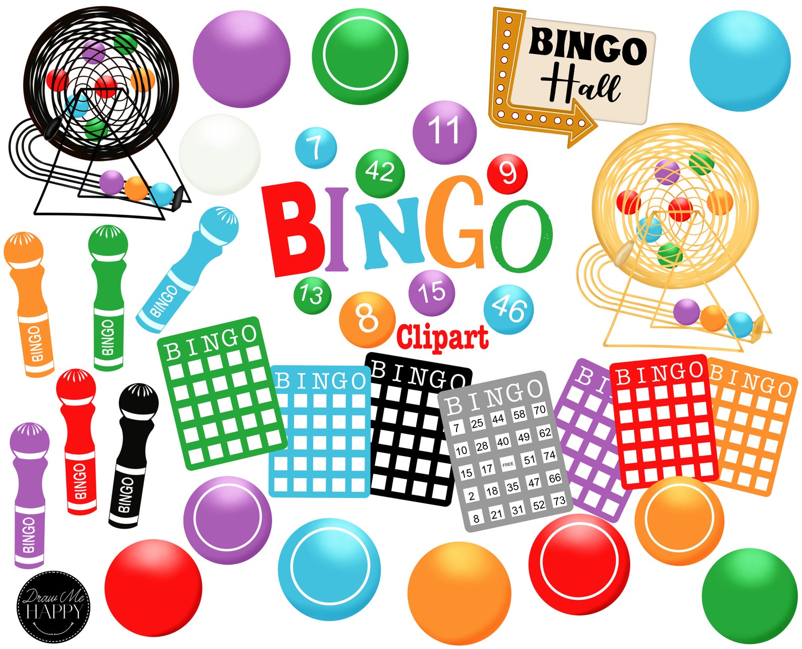 Bingo Clipart, Bingo Png, Bingo Graphics, Bingo Card Clipart, Bingo ...