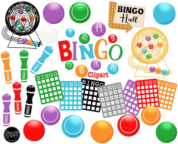Bingo Clipart Bingo Png Bingo Graphics Bingo Card Clipart - Etsy