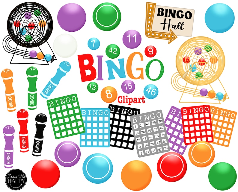 Bingo Clipart, Bingo Png, Bingo Graphics, Bingo Card Clipart, Bingo ...